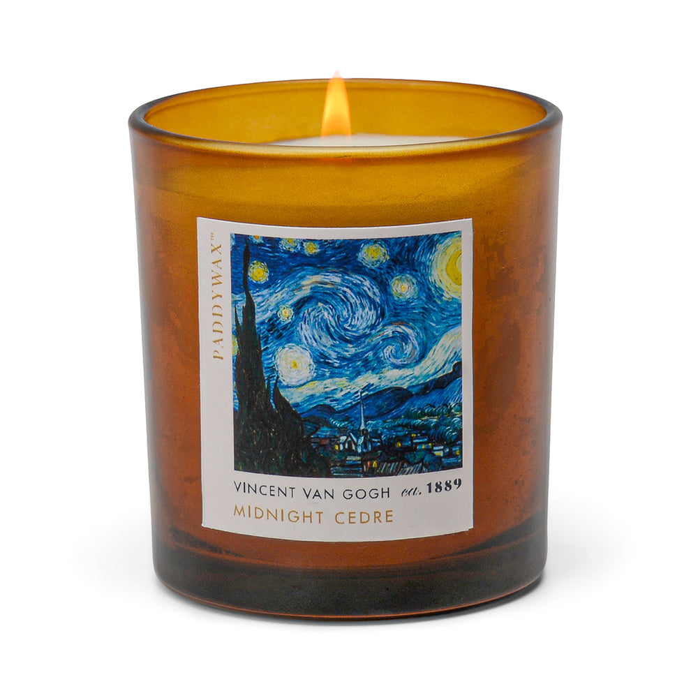 Impressionist 6oz/170g Glass Candle - Van Gogh ' The Starry Night ...