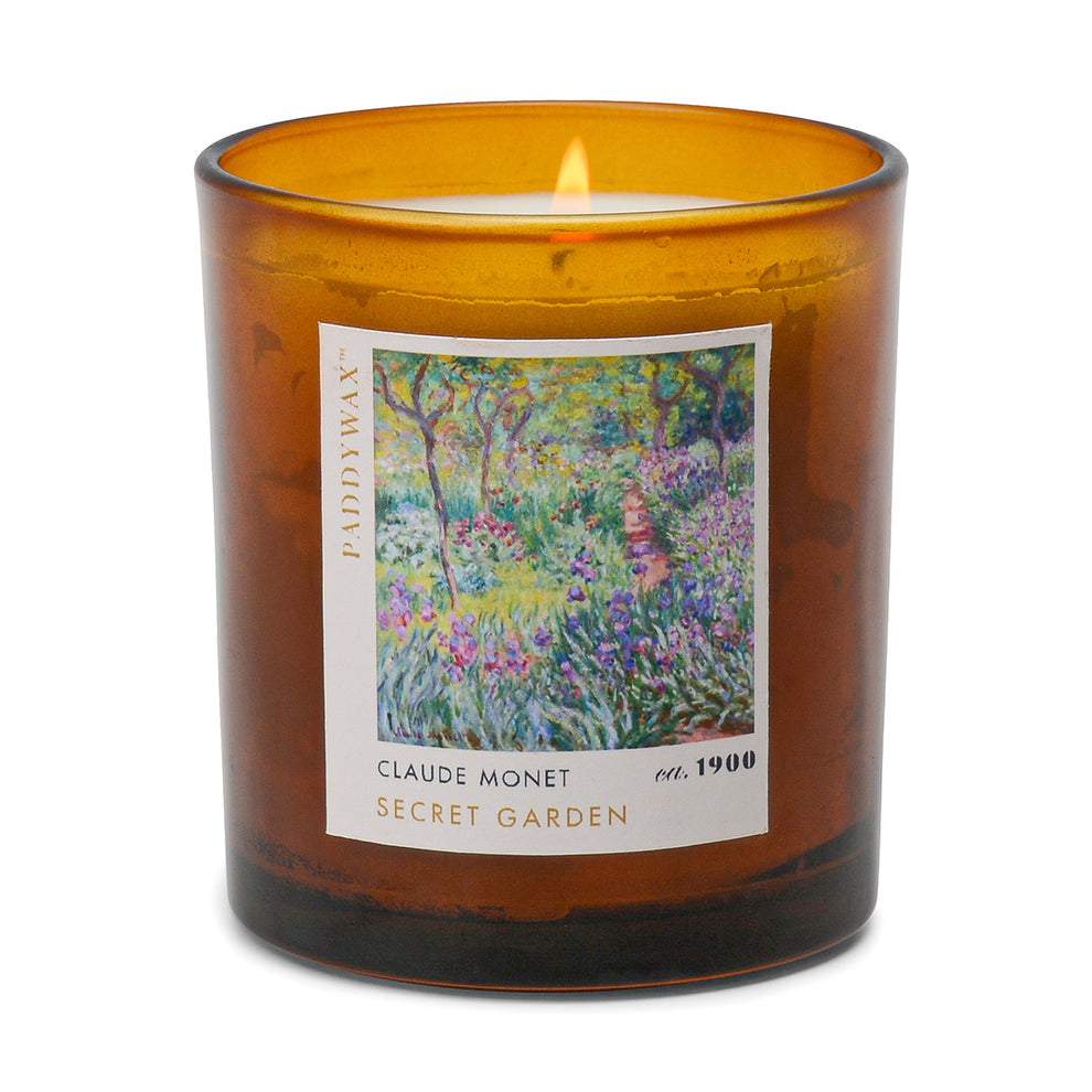 Impressionist 6oz/170g Glass Candle - Monet ' The Artist Garden of Giv ...