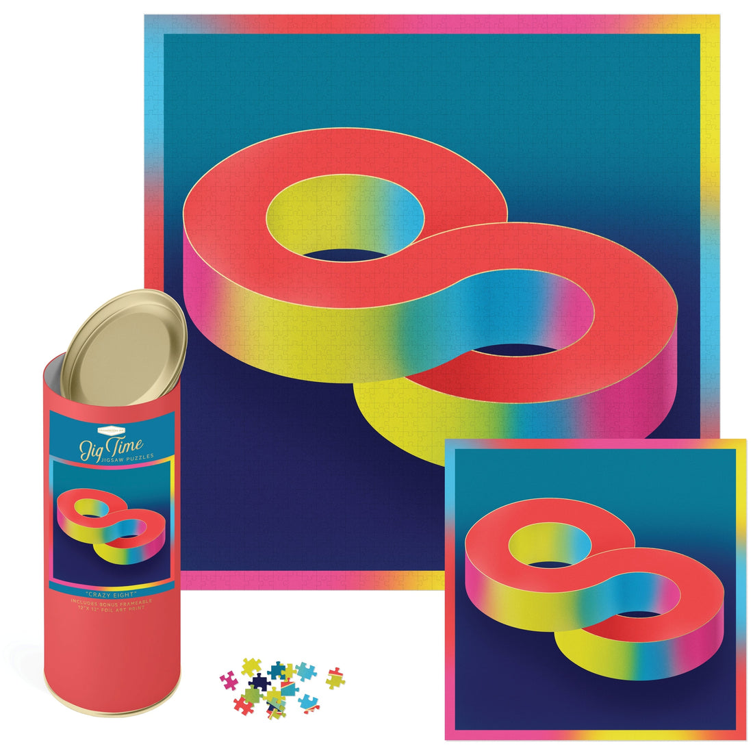 JIGSAW PUZZLE - CRAZY 8 COLOR BLAST – Designworks Collective UK